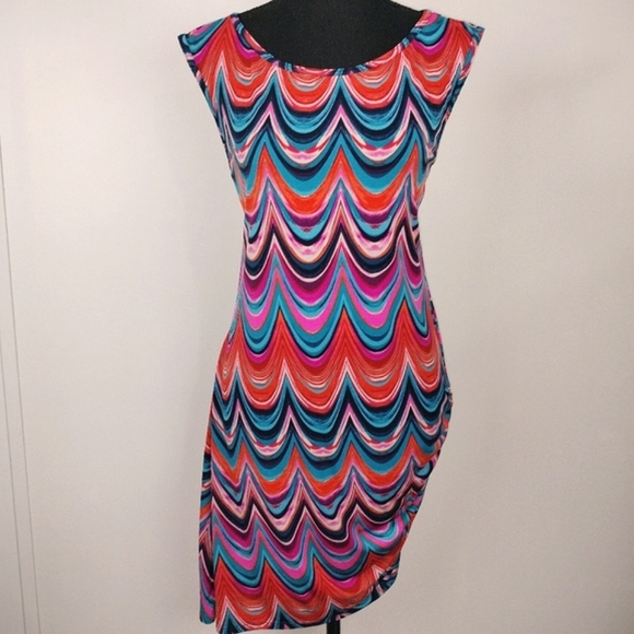 Trina Turk | Dresses | Vintage Trina Turk Retro Pattern Stretchy Cap ...